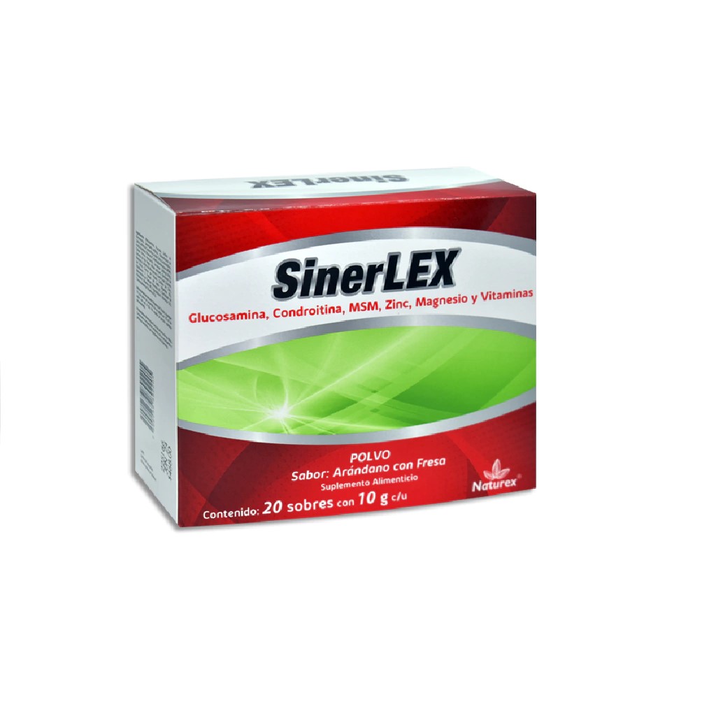 SINERLEX SUPLEMENTO ALIMENTICIO 10 G C/20 SOBRES POLVO SABOR ARANDANO ...
